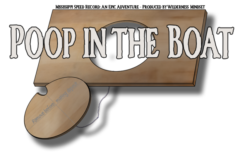 Poop in the Boat Sticker - Wilderness Mindset